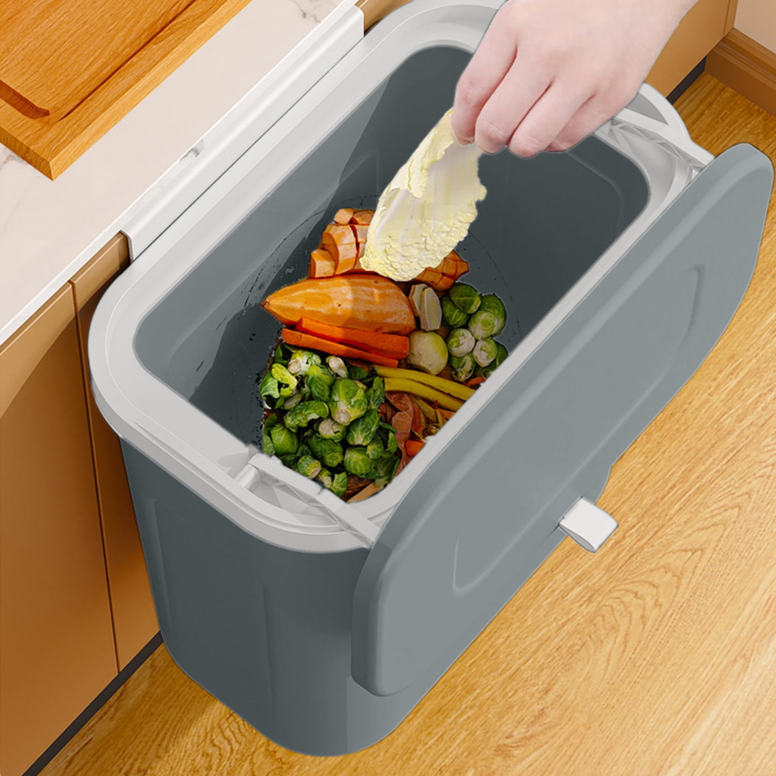 Click here for Boovnll Trash Can  Wall Mounted Garbage Cans House... prices