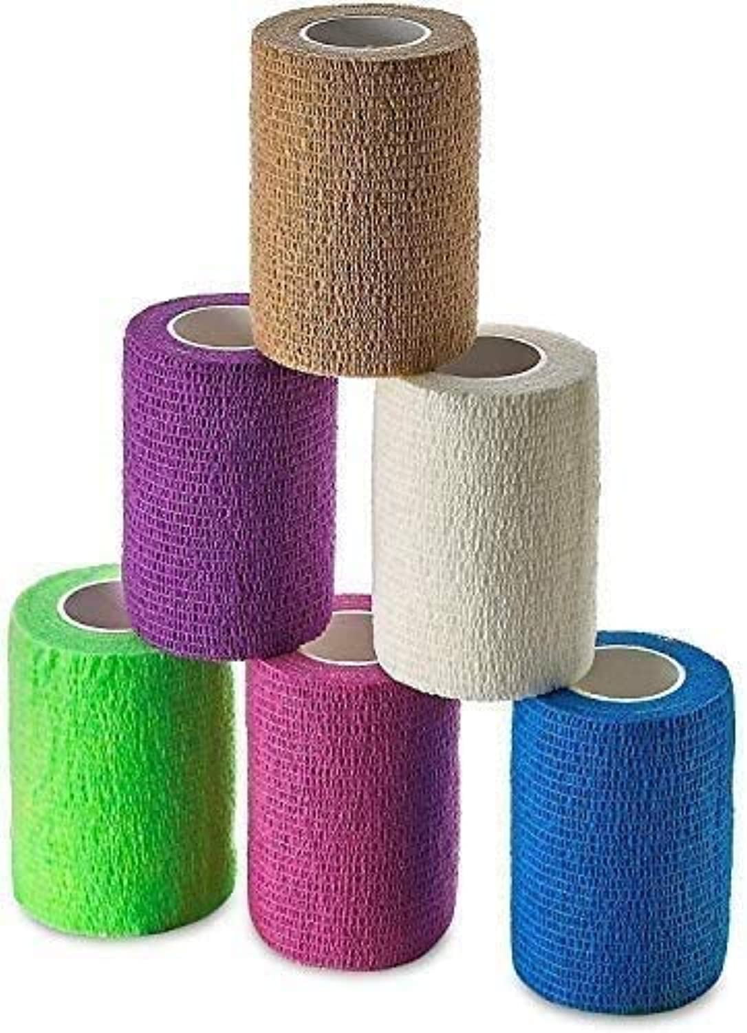 MEDca Self Adherent Wrap, Athletic Tape Rolls and Sports Adhesive ...