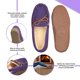 Alpine Swiss Sabine Womens Suede Shearling Moccasin Slippers House ...