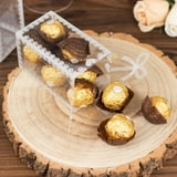 Efavormart 25 Pack Clear Rectangle Party Favor Boxes With Bowknot and ...