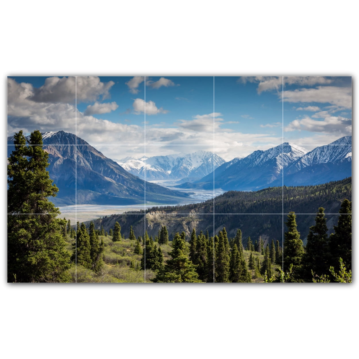 Picture-Tiles.com: Mountains Ceramic Tile Wall Mural WAL500867-53XL. 60 ...