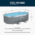 Bestway Steel Pro MAX 10 ft x 6 ft 7 in x 33 in Oval Pool Set - Walmart.com
