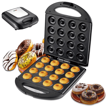 Mini Donut Maker, Bake 12 Mini Doughnuts, Commercial Doughnut Baker ...