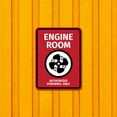 Portrait Round Plus Engine Room Authorized Personnel Only Door or Wall ...