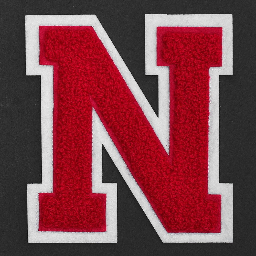 Chenille Stitch Varsity Iron-On Patch by pc, 4-1/2", Red/White, TR ...