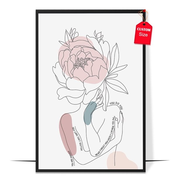 LOLUIS Self Care isn't Selfish Poster, Mental Health Quote Poster ...