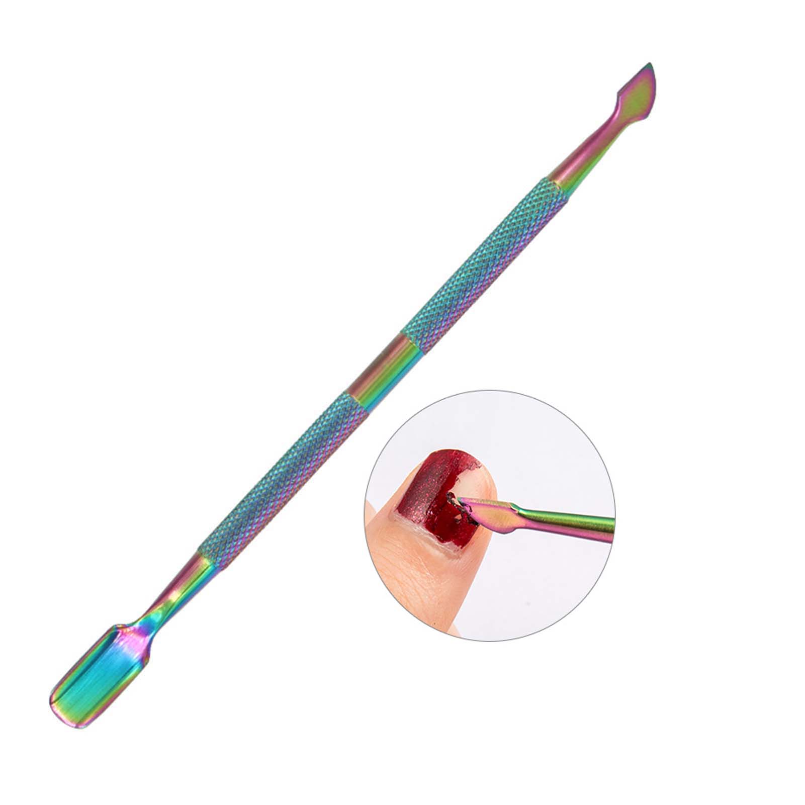 1/4PCS Nail Cuticle Pusher Cutter, Stainless Steel Durable Dual Head ...