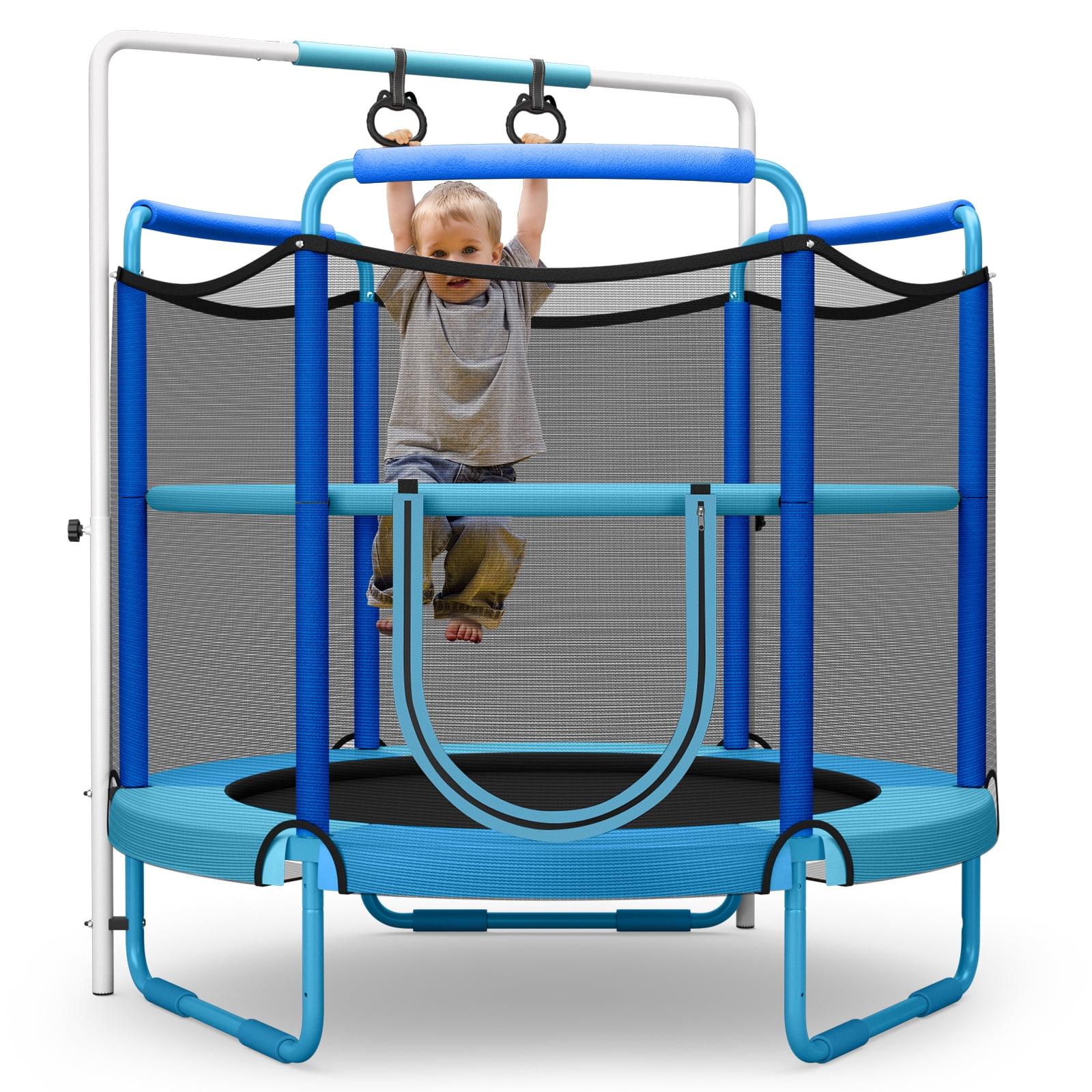 Click here for Patiojoy 60 Inch Kids Trampoline  330 Lbs 3-In-1 T... prices