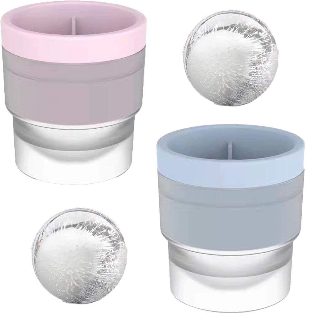 Ice Ball Molds, Round Ice Spheres. Stackable Slow Melting Round Ice ...