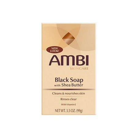 Ambi Skincare Black Soap with Shea Butter, 3.5-Ounce Package | Walmart ...