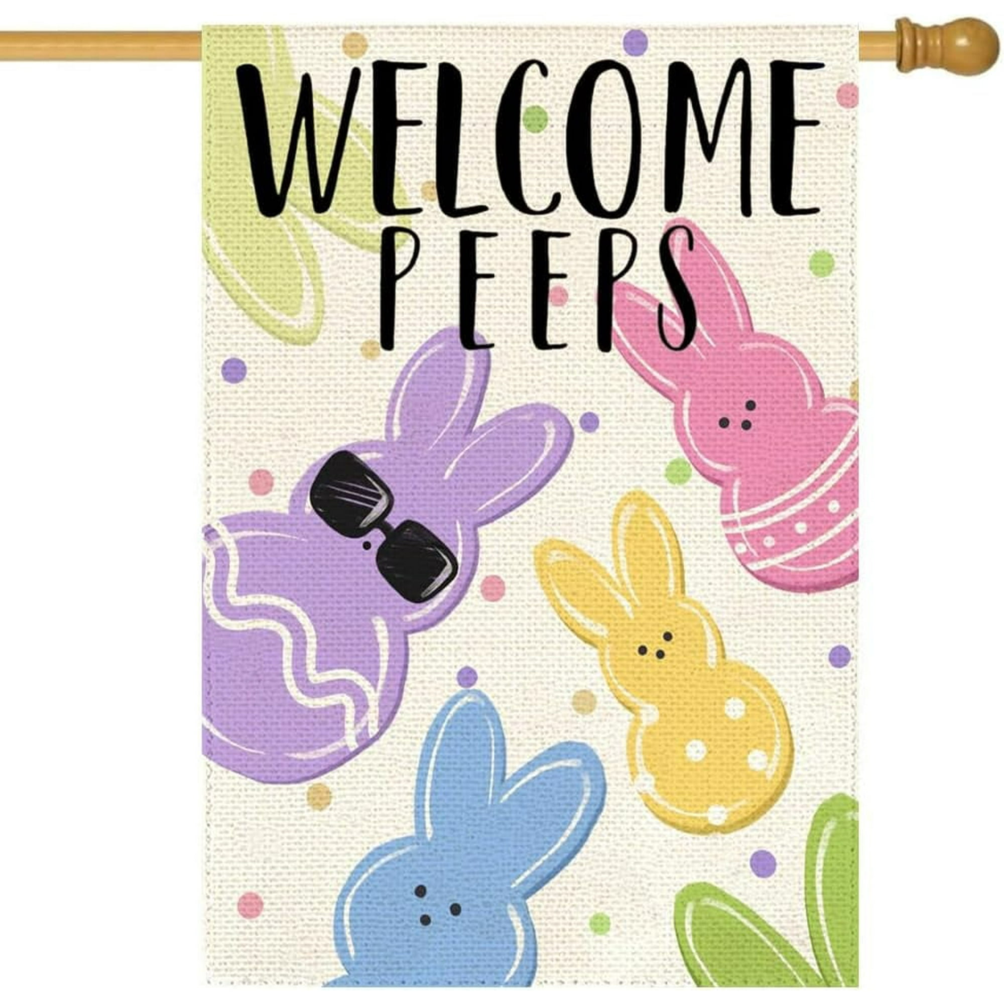 Click here for Prdcto Easter Welcome Peeps House Flag 28x40 Inch... prices