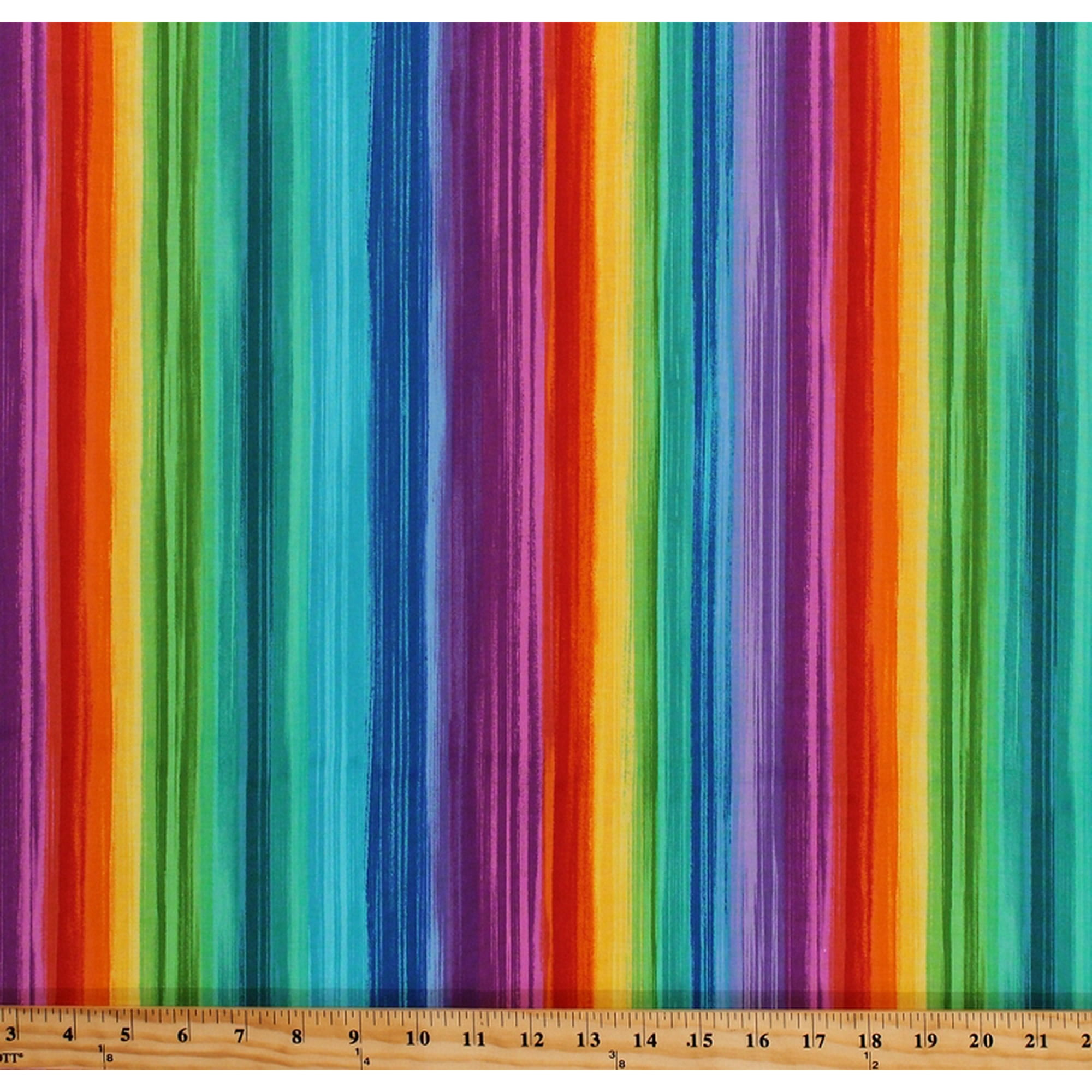 Bright Rainbow Stripes