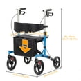 Rolling Walkers for Seniors, Folding Rollator Walker with Seat, Folding ...