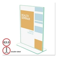 Azar 112740 3.5" W x 2.5" H L-Shaped Acrylic Sign Holder, 10Pack ...