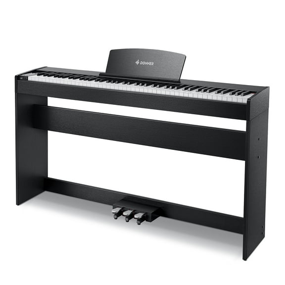 TERENCE 61-Key Keyboard Piano with MIDI, Bluetooth, 1800mAh Battery ...