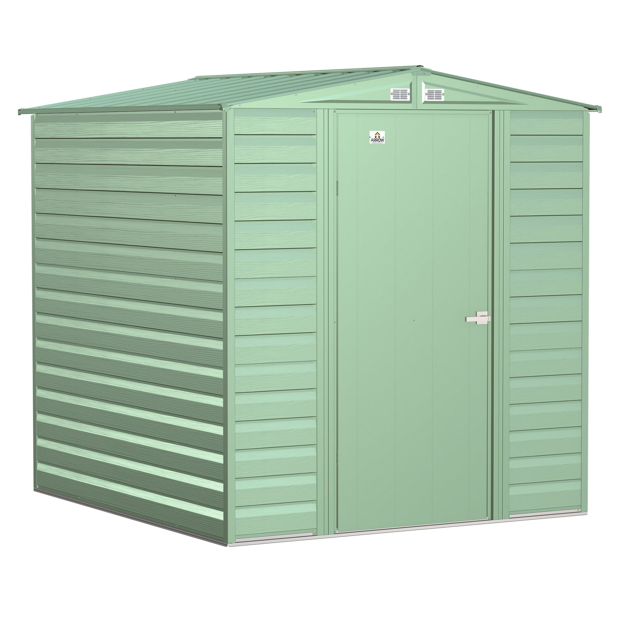 Click here for Arrow Select 6 X 7 X 7 Ft Green Shed 8 Ft prices
