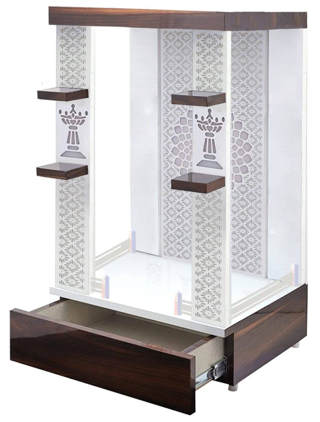 Wooden Temple For Home / Puja Mandir For Office / Customized Designer ...