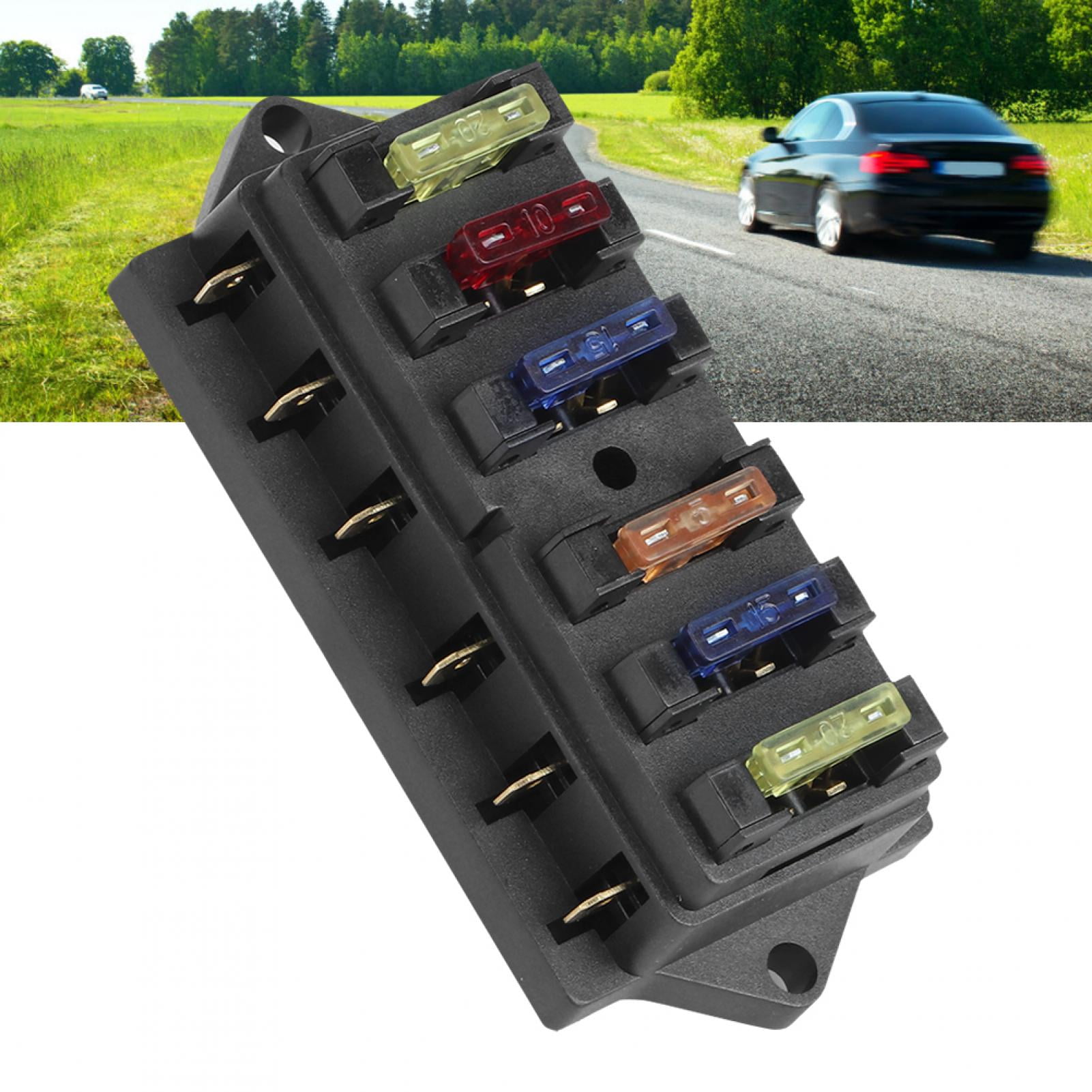 Click here for Domqga 6 Way Blade Fuse Holder Box 12‑36v 6‑in‑6‑o... prices