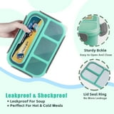 BPA-Free Bento Box, Leak-Proof Lunch Container, 1.3L 4-Compartment with ...