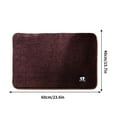 Absorbent Bathroom Floor Mat for Shower and Toilet Area, Non-Slip ...