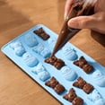 15 Cavity Silicone Mold for Holiday Reindeer and Santa Designs Suitable ...