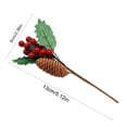 4 Pcs Red Berries Pine Cones for Crafts - Evergreen Artificial Pine ...