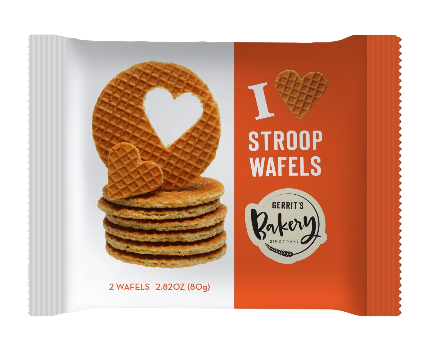Gerrit's Bakery Stroopwafels Duo 2 Waffles 2.8oz (Caramel waffle) (10 ...