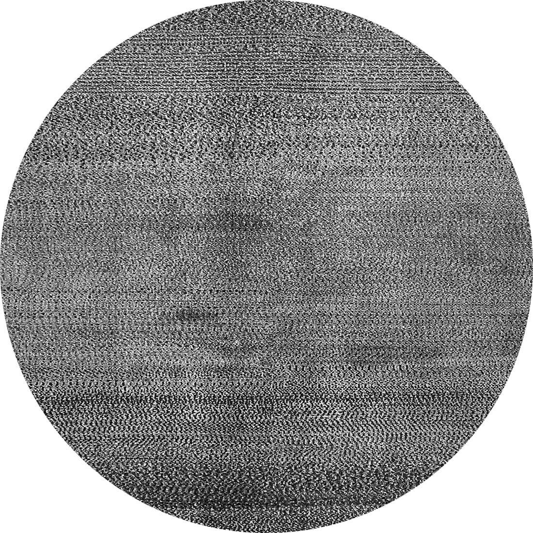 Ahgly Company Indoor Round Abstract Gray Modern Area Rugs, 8' Round ...