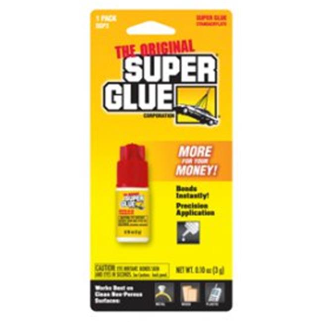 Super Glue SGP3-12 3 gm Spill Resistant Plastic Bottle - Pack of 12 per ...