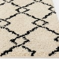 Diamond Shag Indoor Area Rug - Charcoal Gray & Ivory - 5x7 Size ...