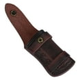 4'' Folding Blade Pocket Sheath Carry Leather Pouch Case Belt Loop Snap ...