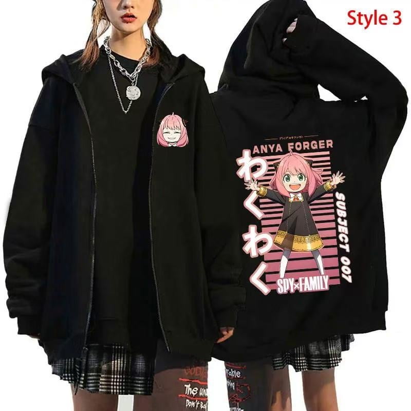 Click here for Jixin Youthful Vitality Anime Anya Forger Zip Up H... prices