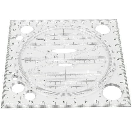 FAGINEY Art Design Drawing Ruler,Multi-Function Drawing Ruler Acrylic ...