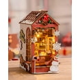 Rolife Book Nook Kit with LED Lights, DIY Miniature Dolls House Kit 3D ...