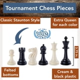 WE Games Portable Tournament Chess Set - 20 in. Vinyl Board with Bag ...