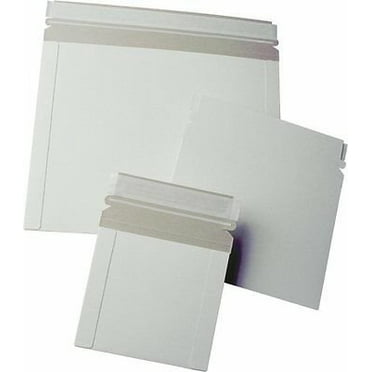 White Rigid Mailers 14 7/8 x 11 7/8 Inches. Pack of 200 Photo Mailer ...
