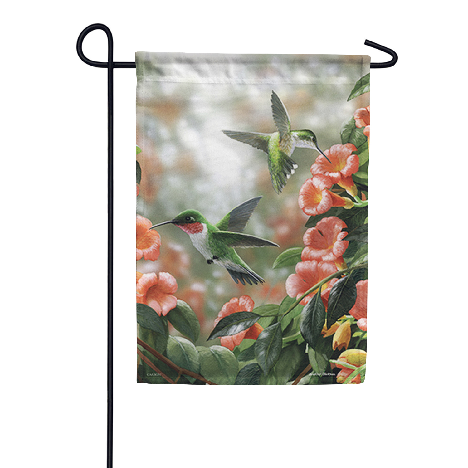 Carson Garden Flag - Trumpet Hummingbirds, Double Sided 12.5 x 18 ...