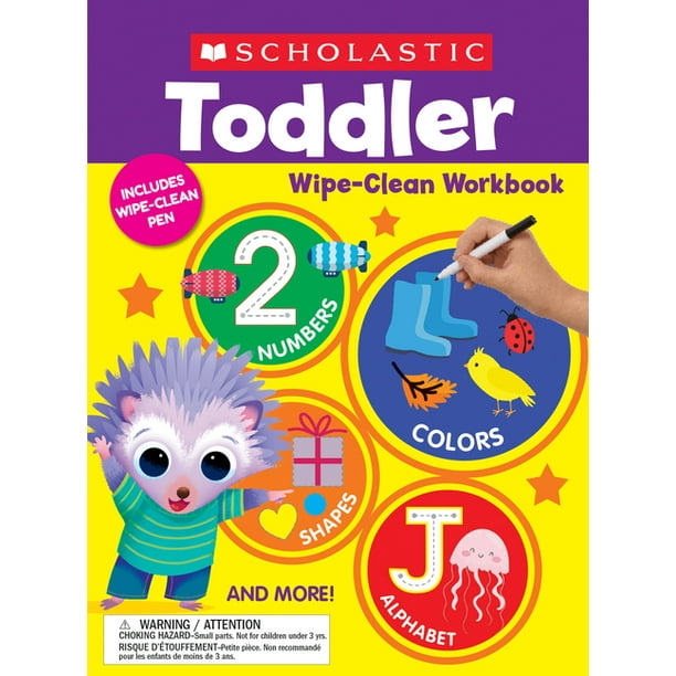 Scholastic Toddler Wipe-Clean Workbook (Paperback) - Walmart.com