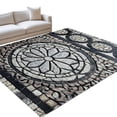 Bohemian Daisy 5'x8' Rug for Bedroom Under Queen Bed Placement, Mosaic ...