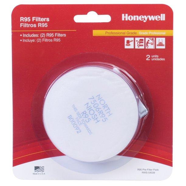 Honeywell RWS-54039 Pre-Filter R/N95 Pads 2 Count - Walmart.com ...