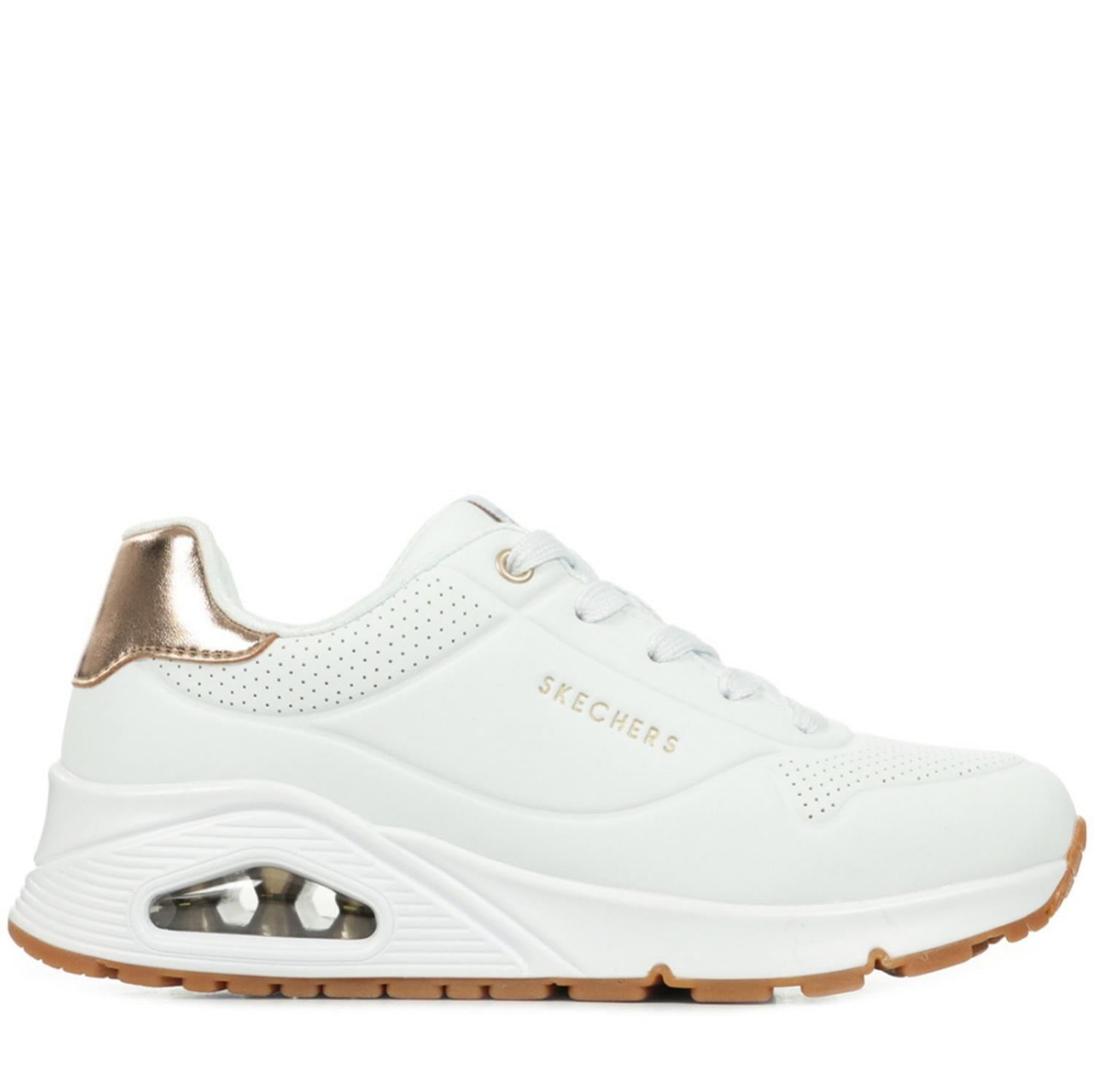 Tenis Skechers UNO GEN1-Shimmer Away para Mujer 310545LWHT blanco 22.5 ...