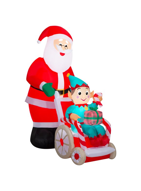 Holiday Time Christmas Inflatables in Outdoor Christmas Decorations ...