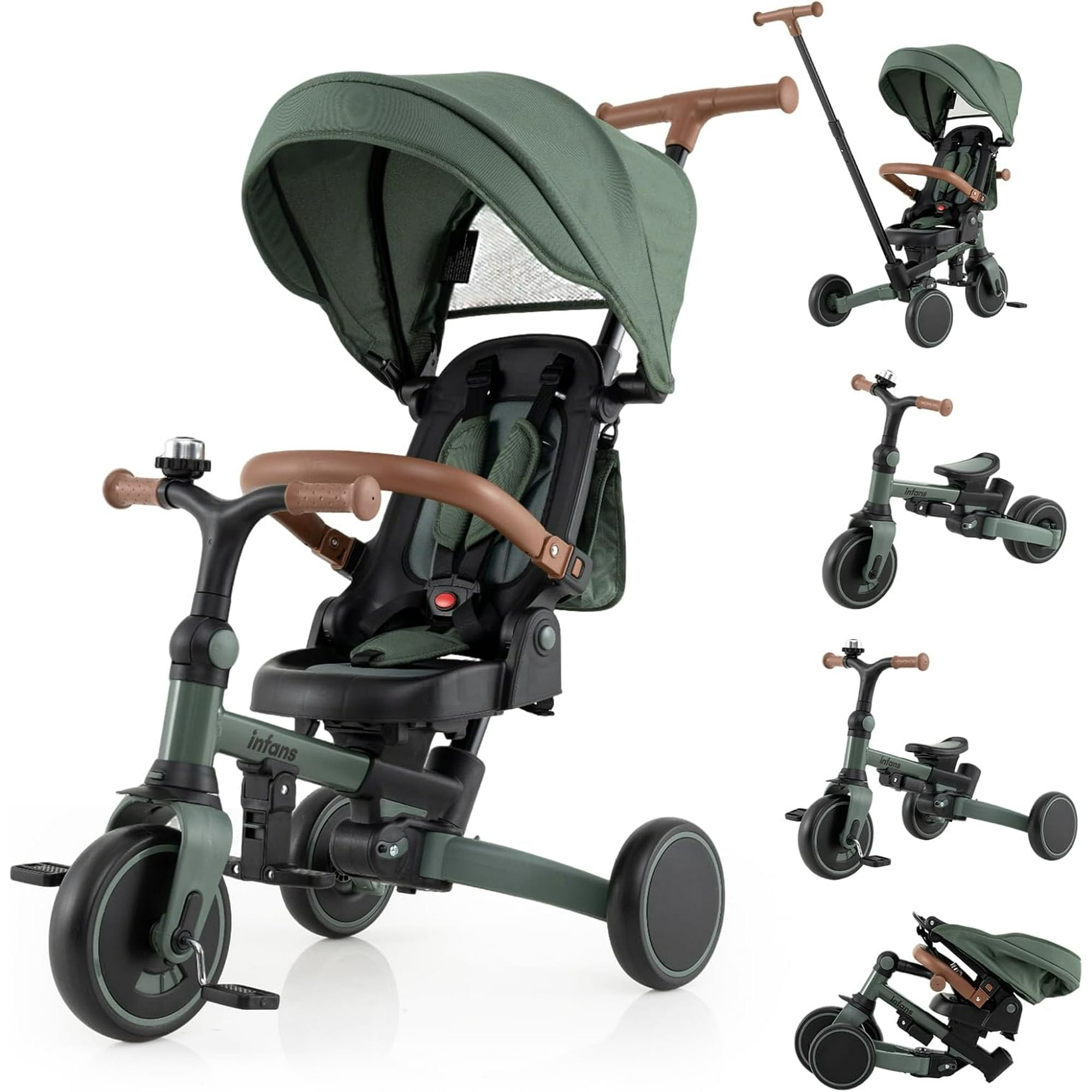 Click here for Olakids Infans 9-In-1 Foldable Toddlers Tricycle... prices