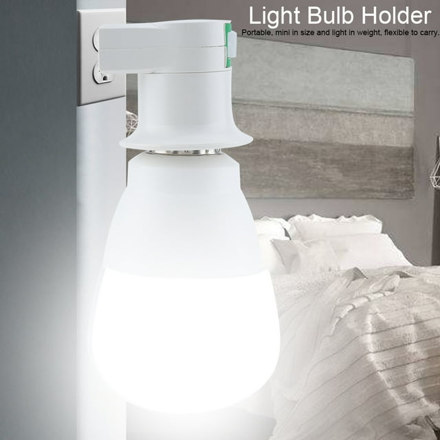 Greensen Wall Plug E27 Bulb Lamp Socket Mount Holder Adapter with ...