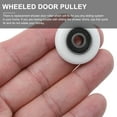 OULII 6Pcs Sliding Gate Wheel Smooth Sliding White PVC Old-fashioned ...