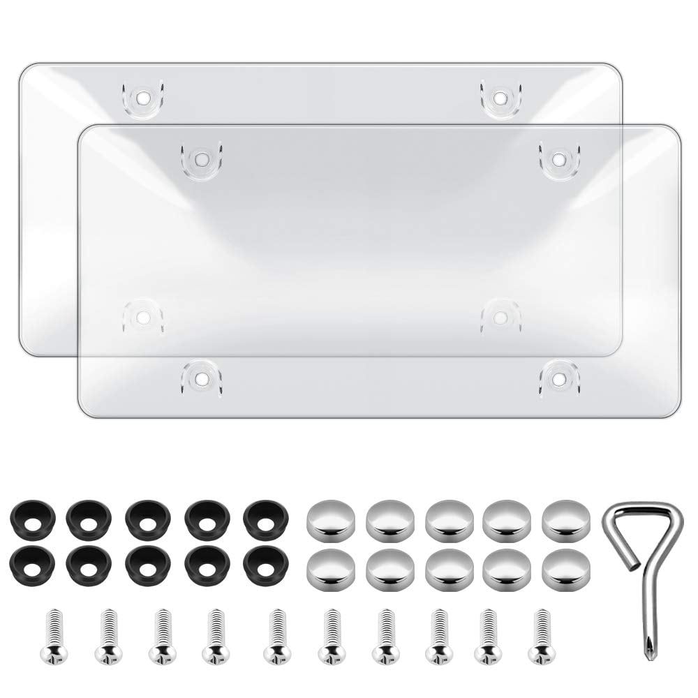 XCLPF Unbreakable License Plates Shields/Cover series with Clear ...
