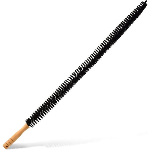 Radiator Cleaner Brush Duster,Long Thin Bristles & Wooden Handle ...