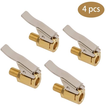 4 Piece 8mm Car Tire Valve Adapter, Air Chuck Inflator Pump Valve Clip ...