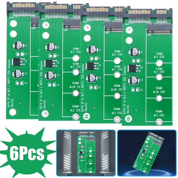 M.2 NGFF Converter B Key M2 SATA Riser para 2230-2280 M.2 SATA SSD ...