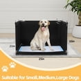 Dog Pee Pad Holder with High Walls, No-Spill Indoor Potty for Large ...